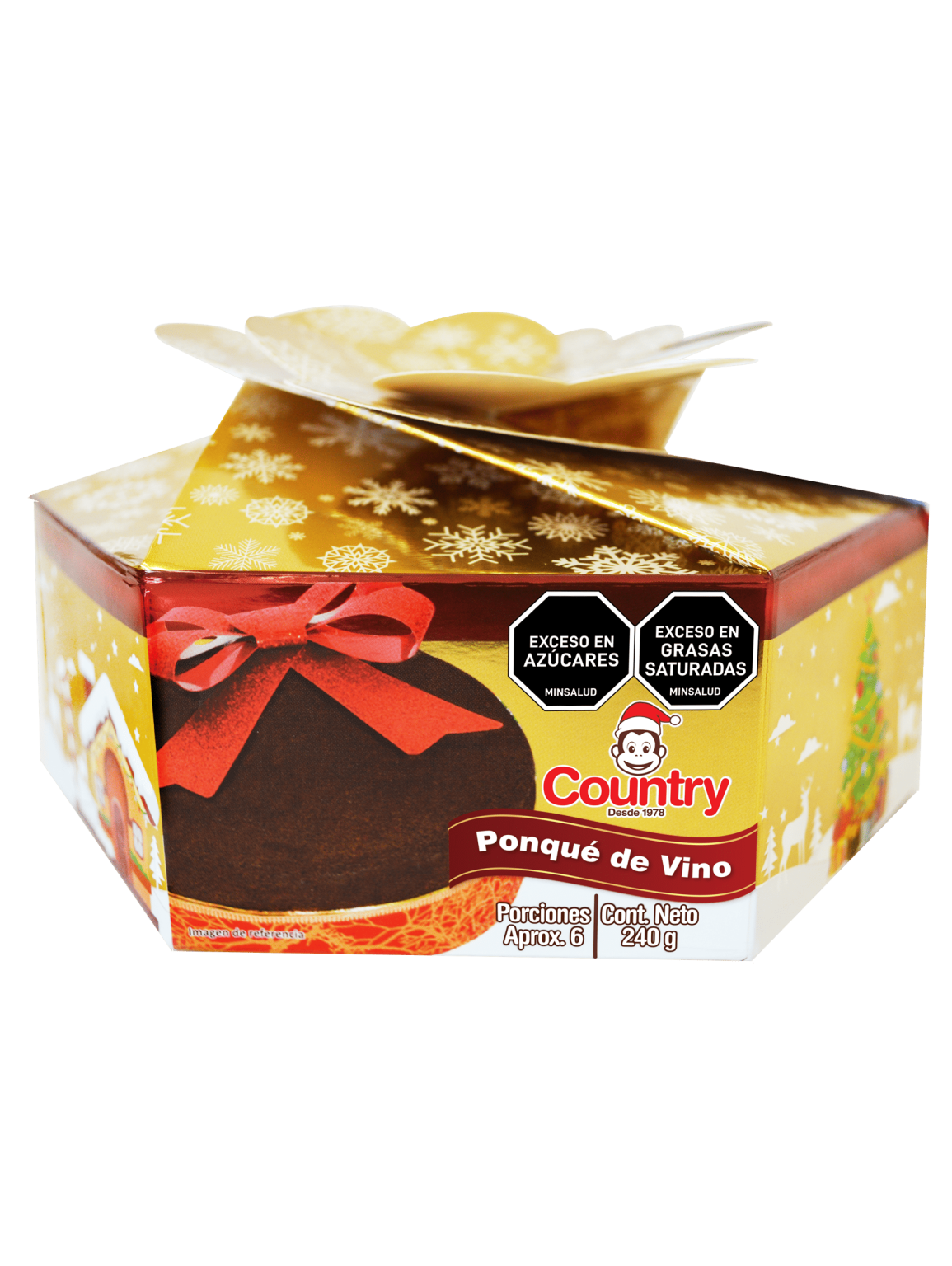 Ponque de vino 240gr - Pan el country